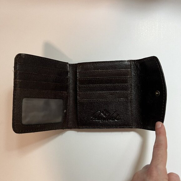 Patricia Nash | Bags | Patricia Nash Brown Leather Floral Embossed Snap ...